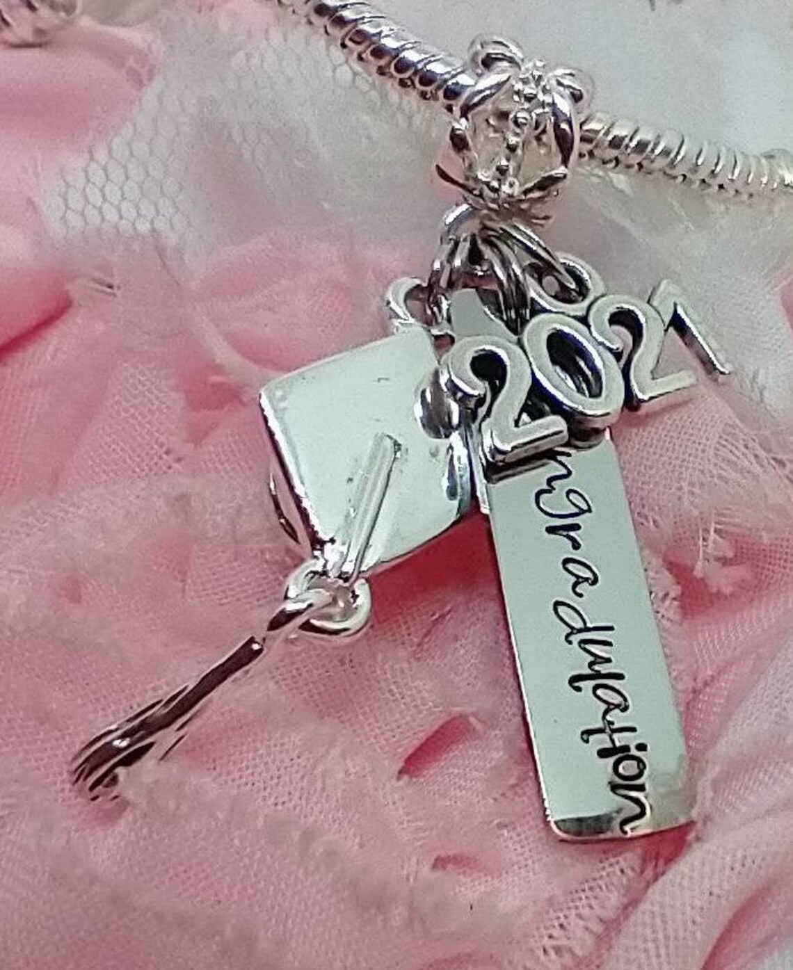 Graduation 2022 2023 Initial Charm Graduation Hat Charm Grad - Etsy