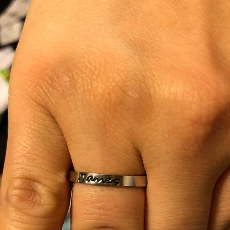 Personalized Stack Rings Custom Rings Eternity Band Mom | Etsy