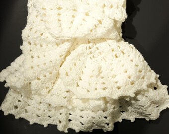 White Ruffled Edge | Etsy