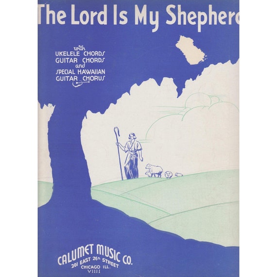 The Lord is My Shepherd Sheet Music Piano Guitar Ukulele Sheet - Etsy