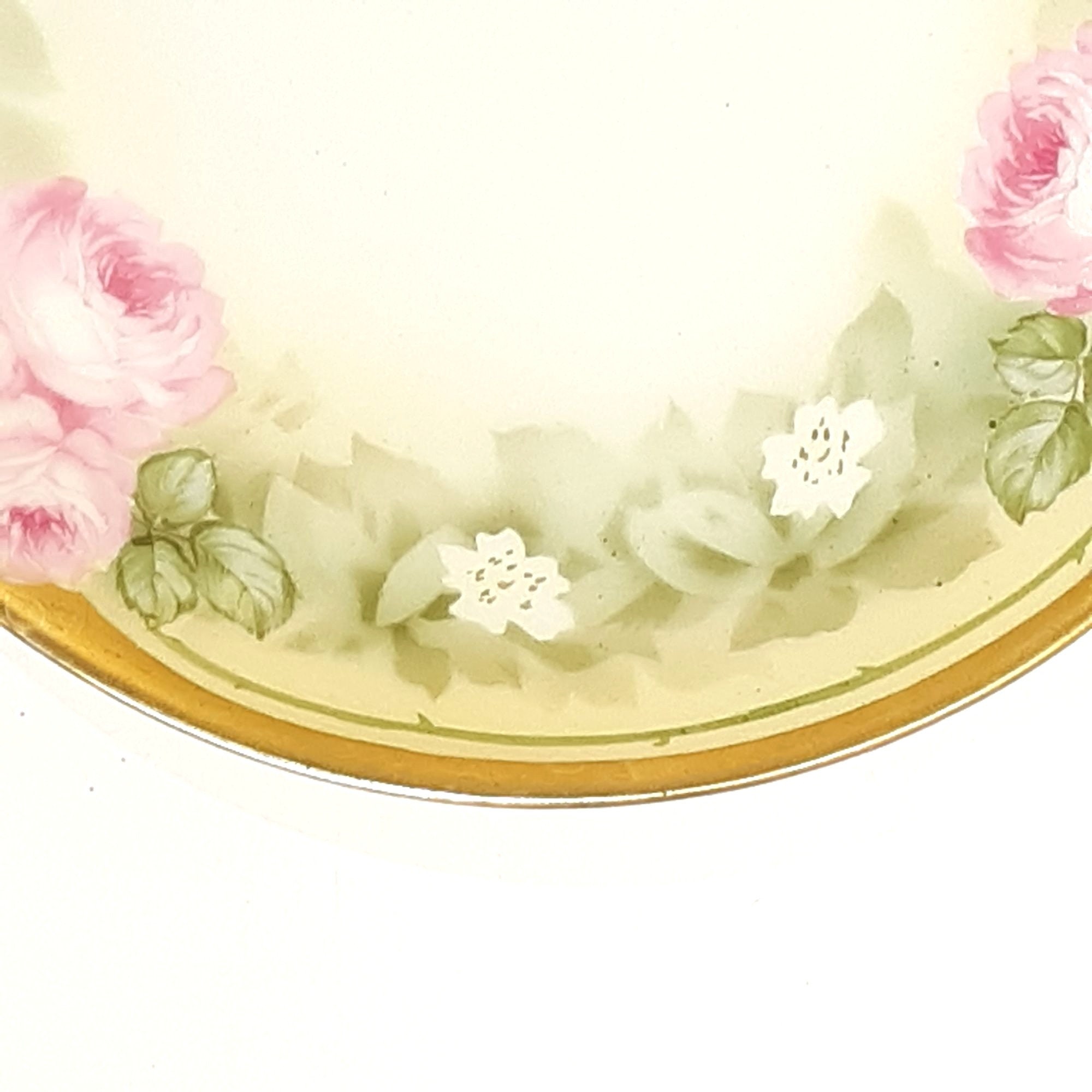 Vintage Hand Painted Roses R S T Plate Dish - Etsy