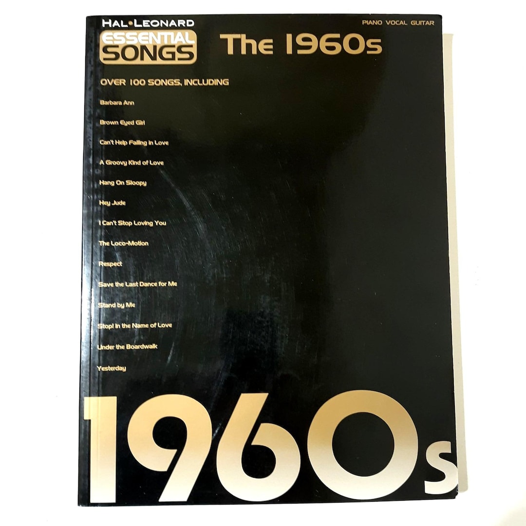 Essentials Songs the 1960s Guitar Hal Leonard 12 X 9 Songbook - Etsy