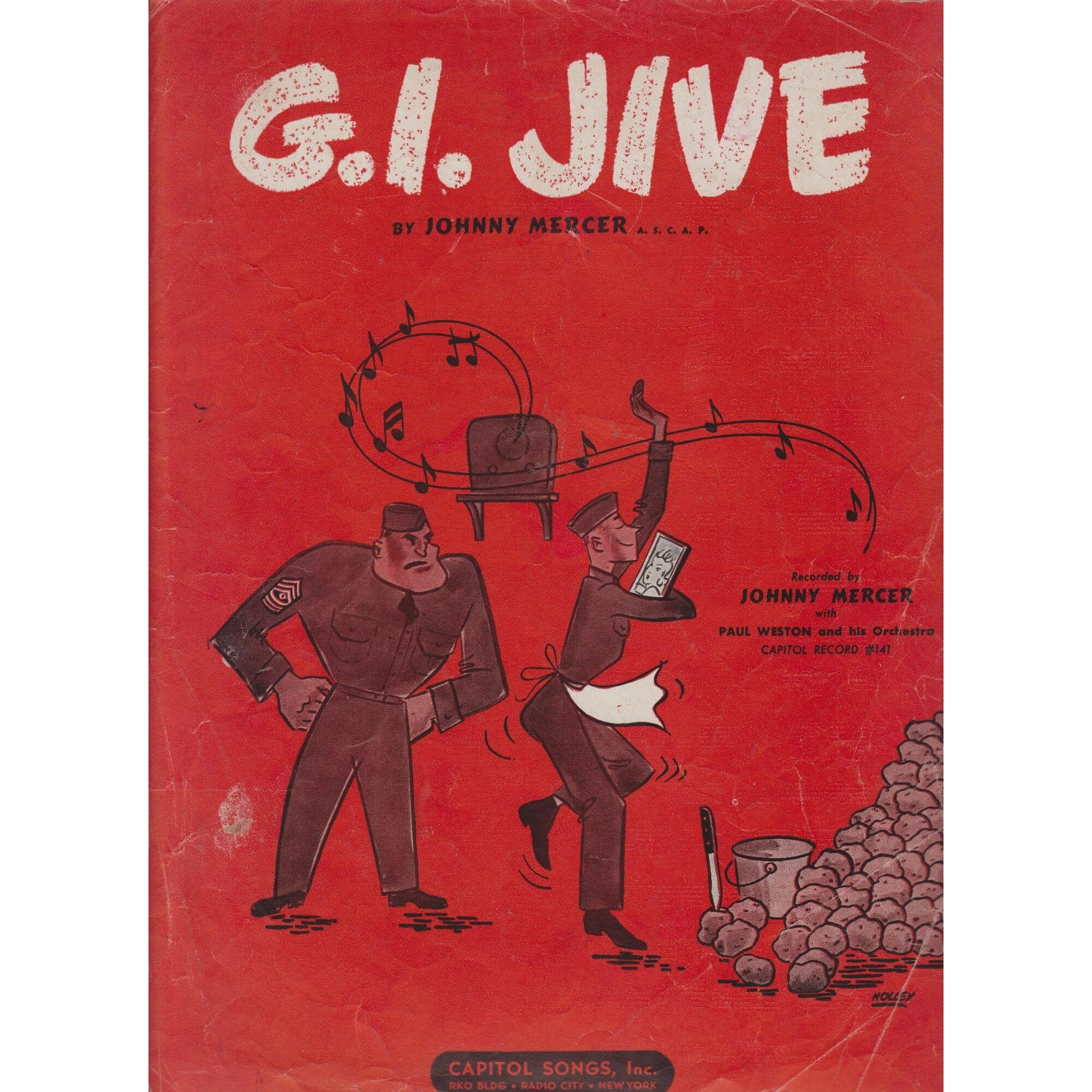 G.i.jive Johnny Mercer 1943 Vintage Sheet Music WWII Piano Vocals - Etsy