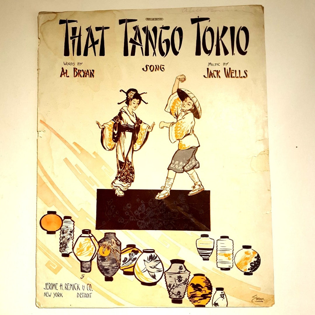 That Tango Tokio 1913 Piano Sheet Music Japan Dancer Geisha Graphic - Etsy