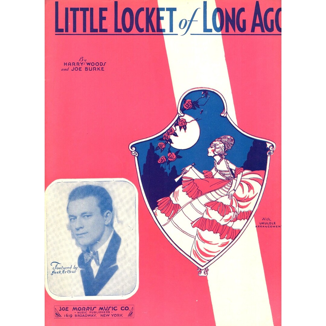 1933 Little Locket of Long Ago Piano Sheet Music Jack Arthur - Etsy