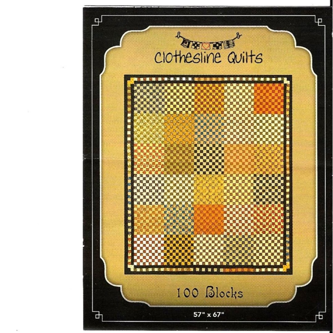 Clothesline Quilts 100 Blocks Block Patch Piece Quilt Pattern UNCUT - Etsy