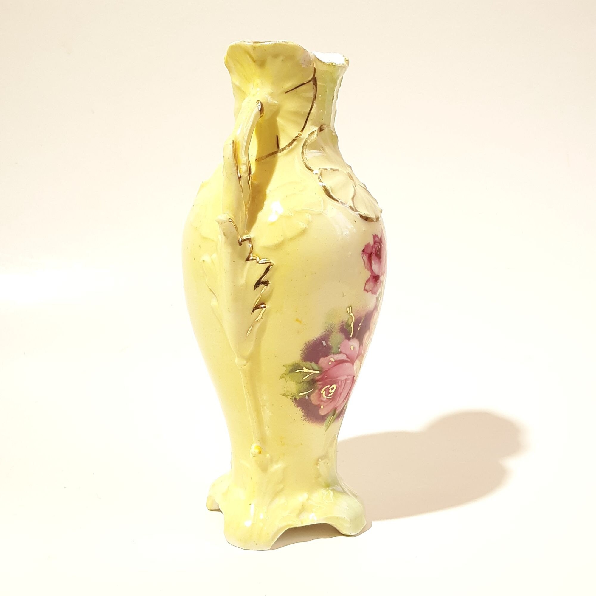 Vintage Victorian Austrian Hand Painted Floral Bud Vase - Etsy