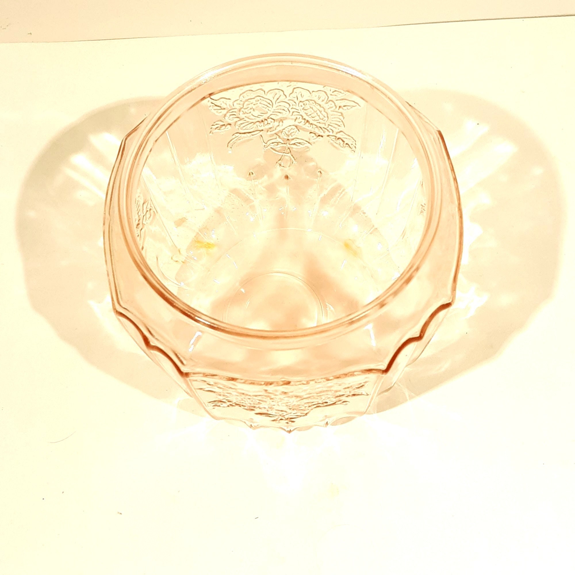 Mayfair Open Rose Pink Depression Glass Cookie Jar Hocking Glass Co - Etsy