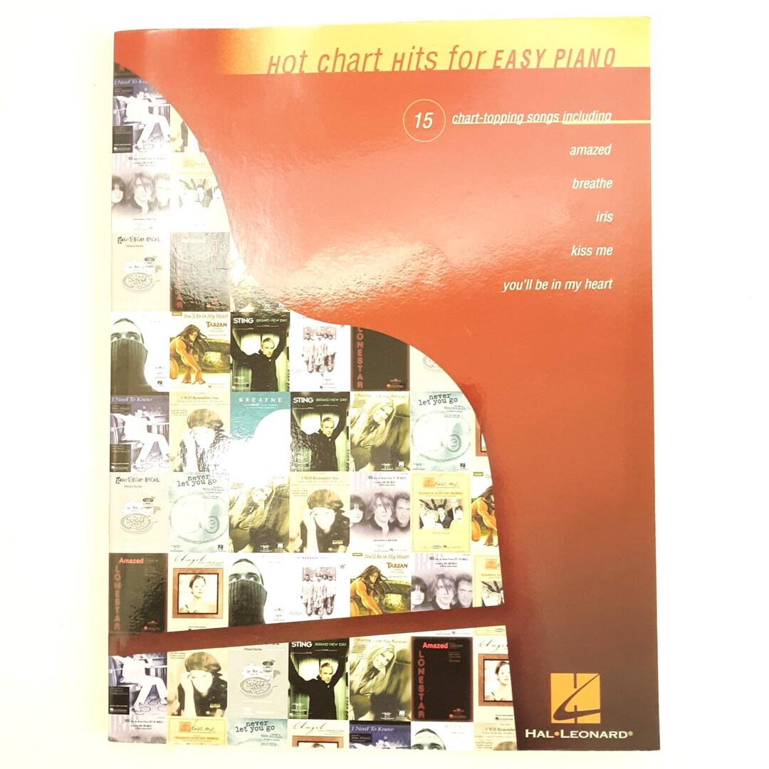 Hot Chart Hits for Easy Piano Songbook Hal Leonard 12 X 9 PB - Etsy