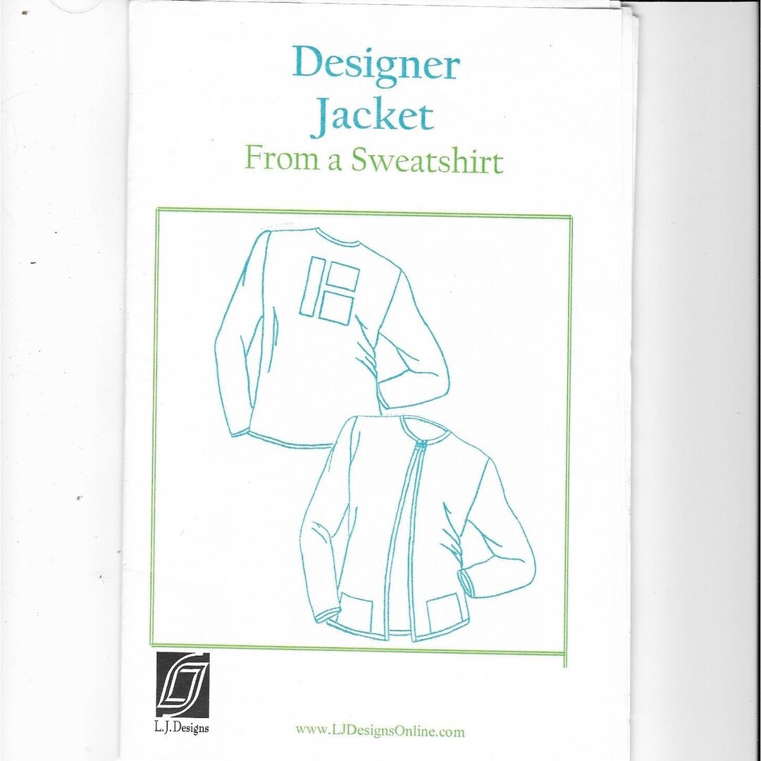 LJ Designs Designer Jacket Sweatshirt Update Personalize 2 Option ...