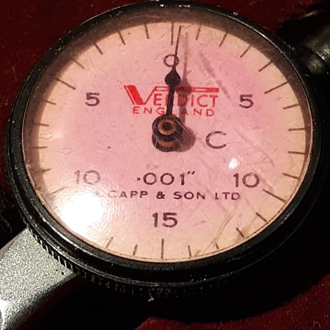 Vintage Verdict .001 Indicator Gauge With Case - Etsy