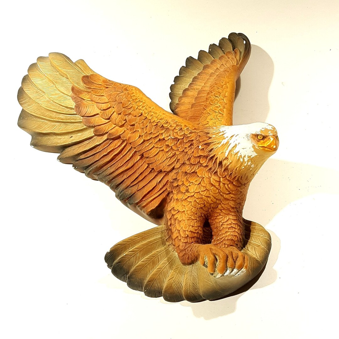 Bossons Chalkware American Bald Eagle Wall Art Vintage 1959 - Etsy Canada