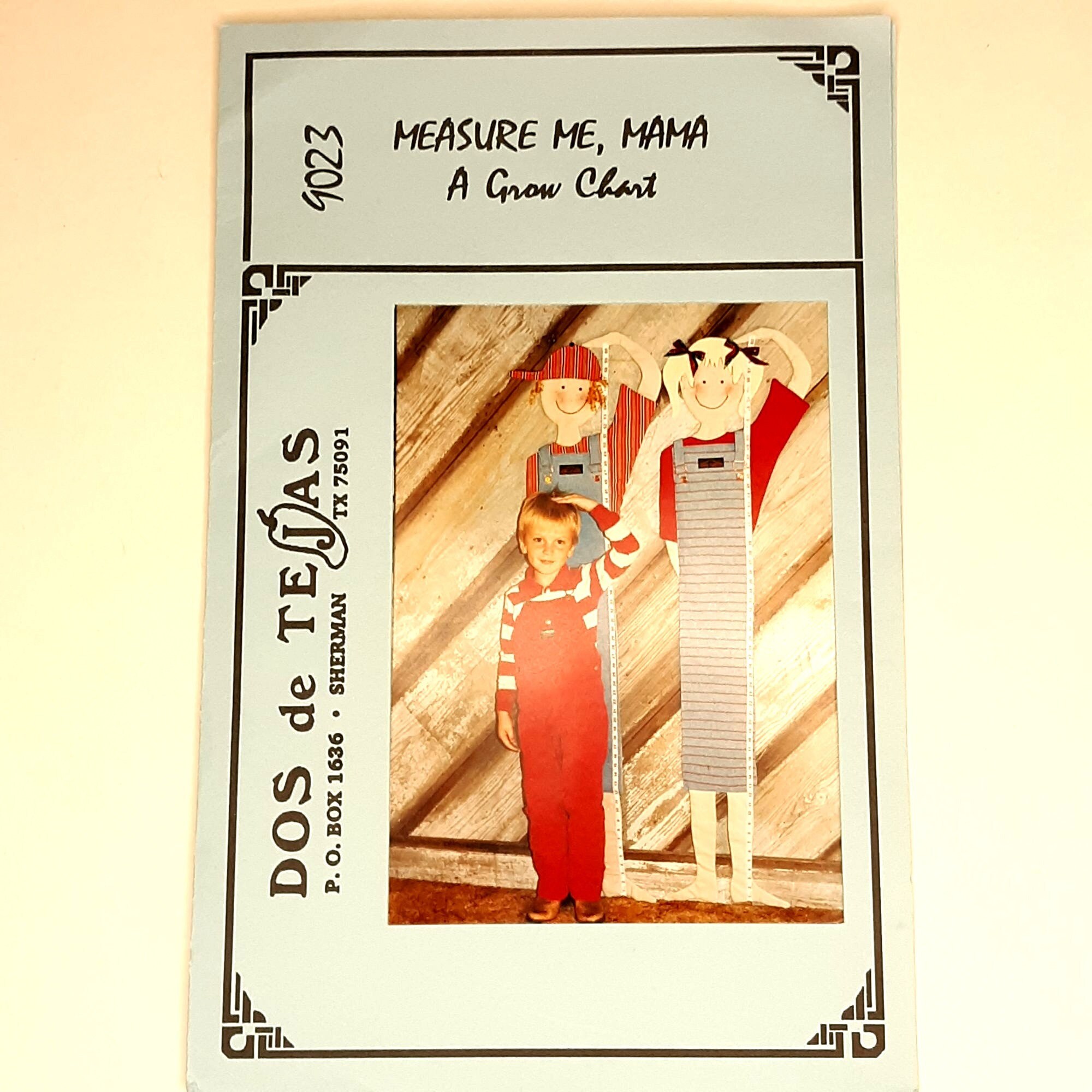 Growth Chart Pattern Girl Boy Measure Me, Mama 9023 Uncut - Etsy