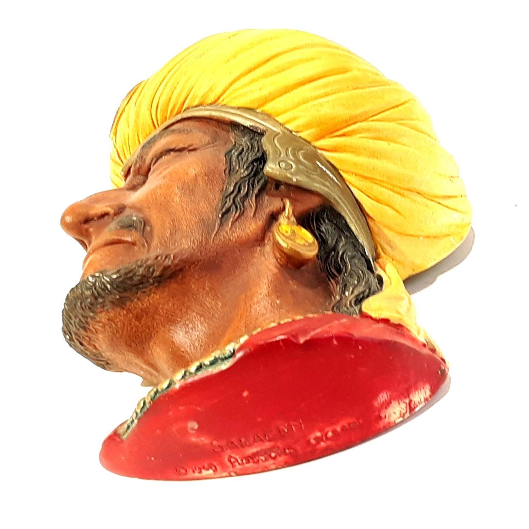 1960's Bossons Saracen Chalkware Bust Head Vintage Hand Painted ...