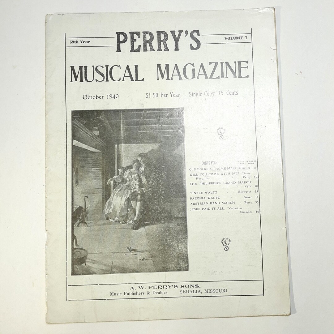 Perry's Musical Magazine A. W. Perry's Sons Published by A. W. Perry's ...