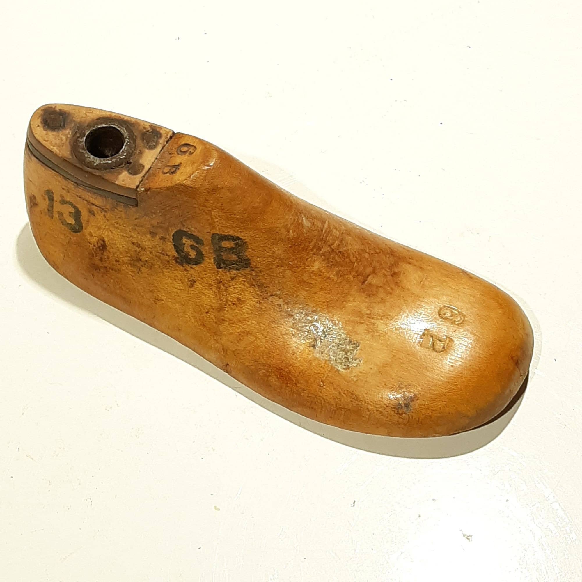 Vintage Stuart Solid Wood Shoe Tree Form Right Child Size 6B Cobbler ...