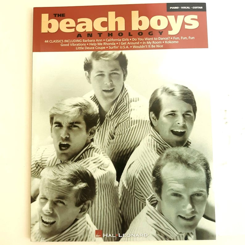 Beach Boys Anthology Songbook Guitar Vocals Piano Hal Leonard 12" X 9 ...