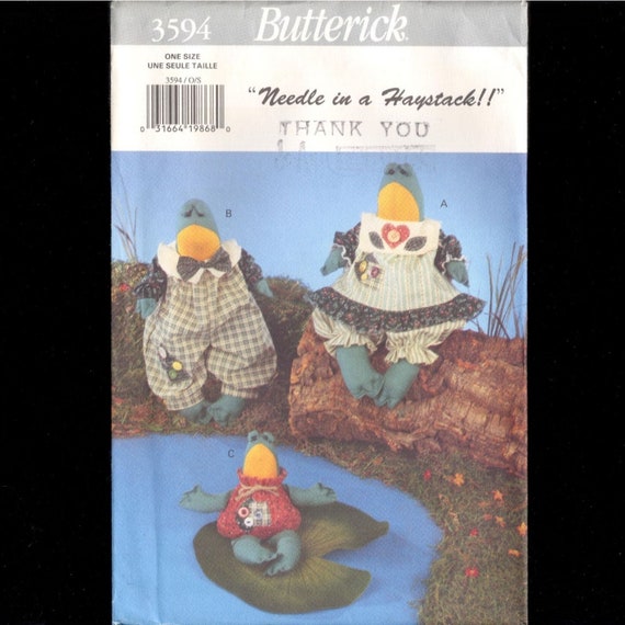Patterns Sewing Kits & How To Butterick 3594 Pattern Dinglehoppers 12.5 ...