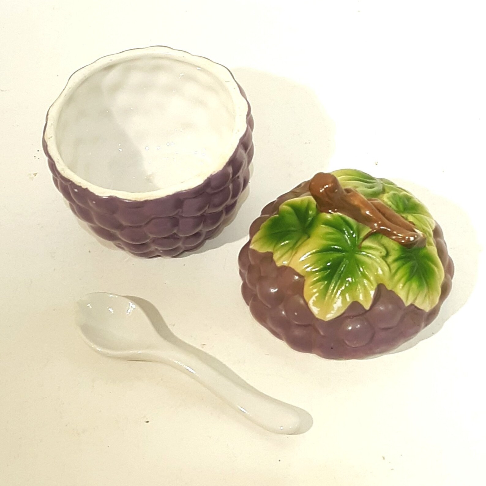 Vintage Grape Jelly Jam Jar Ceramic Spoon Retro Granny Core Kitch - Etsy