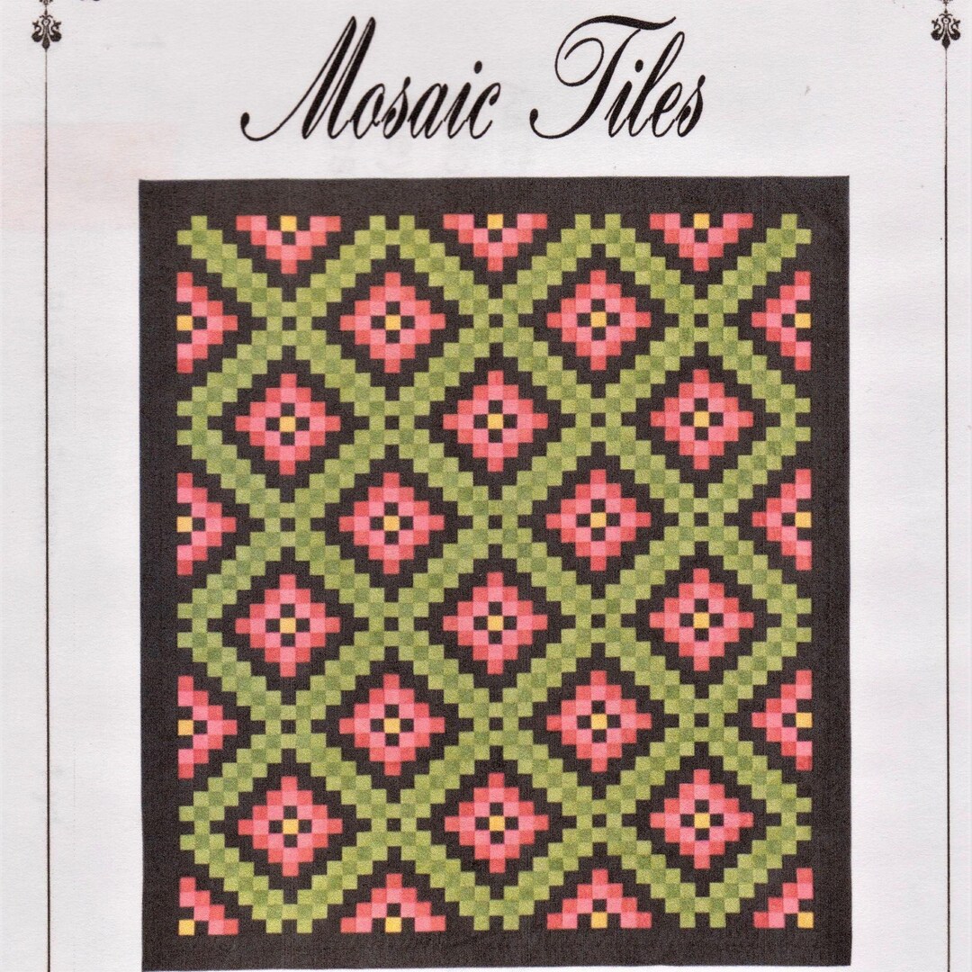 Mosaic Tiles Pattern Quilt Design Dereck Lockwood Piecework Patchwork ...