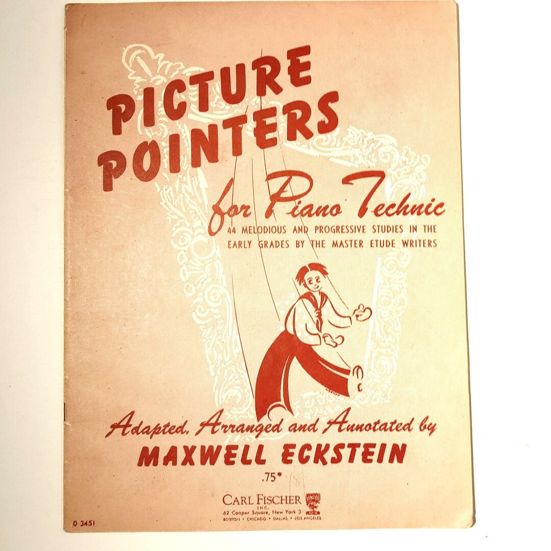 Picture Pointers for Piano Technic Beginner Song Book 1947 M Eckstein ...