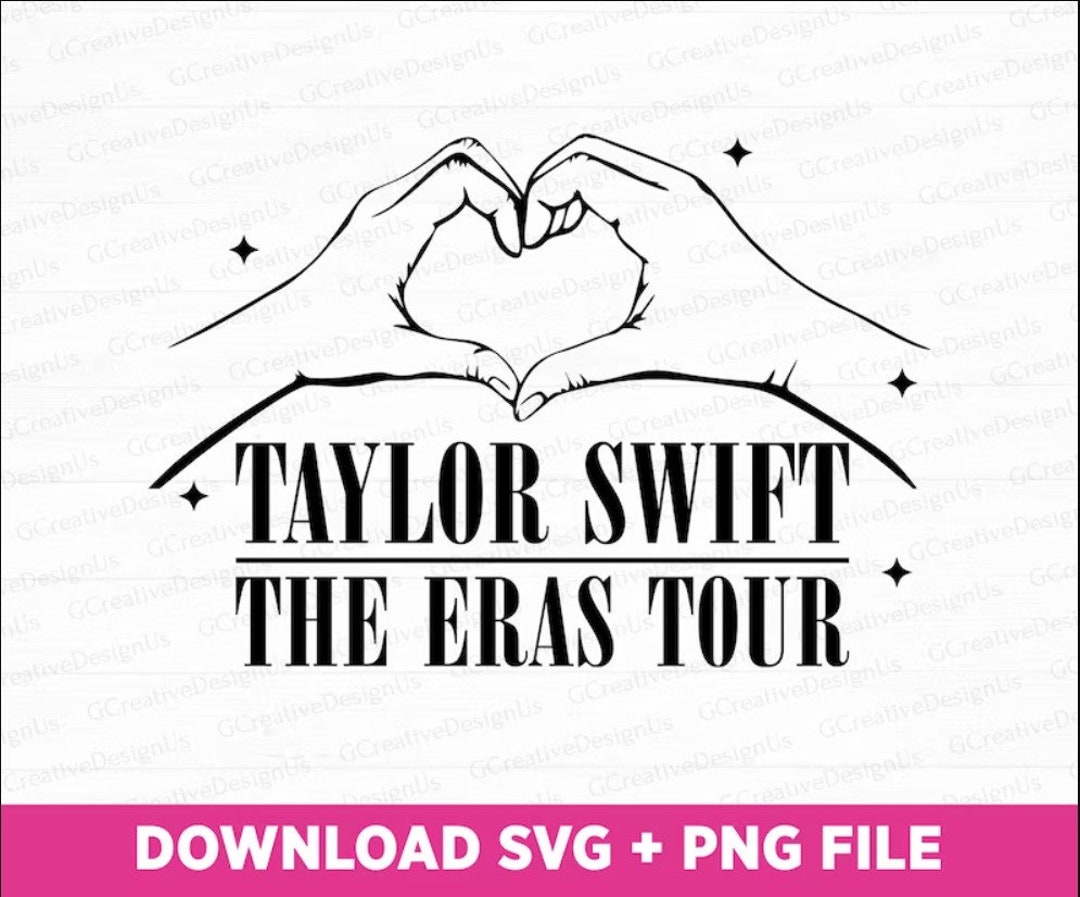 Taylor's Version Svg, Taylor's Hand Heart Sign Svg, the Eras Tour Svg ...