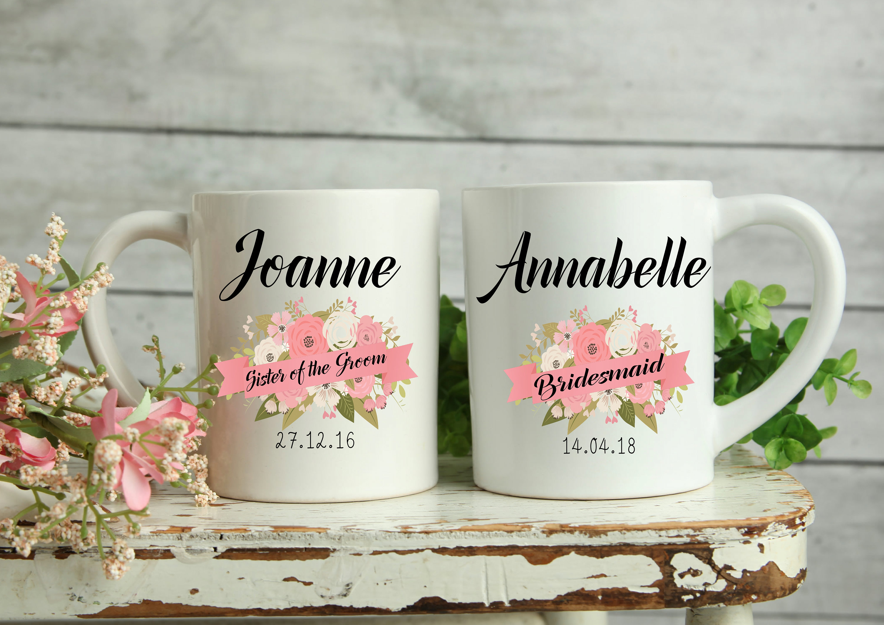 Personalised Wedding Mug Bridesmaid Mug Bridal Party Gifts | Etsy Personalised Wedding Mug Bridesmaid Mug Bridal Party Gifts | Etsy