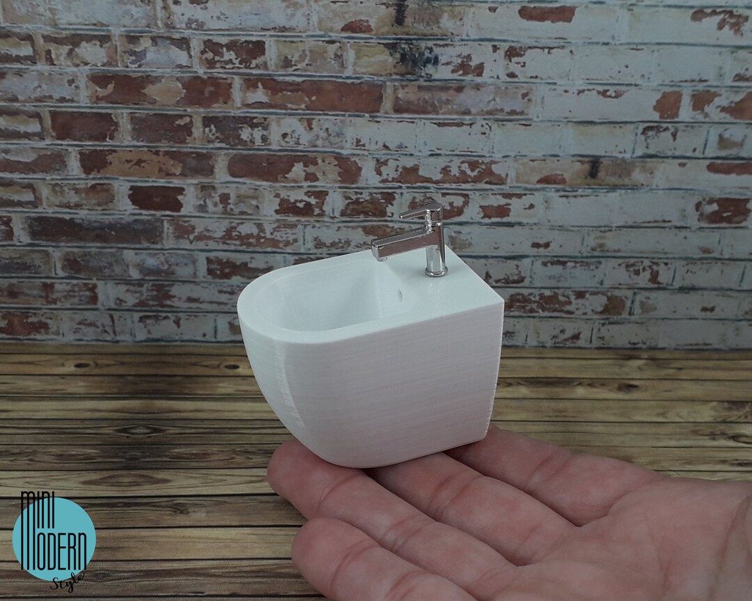 Modern Floor-standing Bidet Model Alyssia in 1:12 Scale Colorful ...