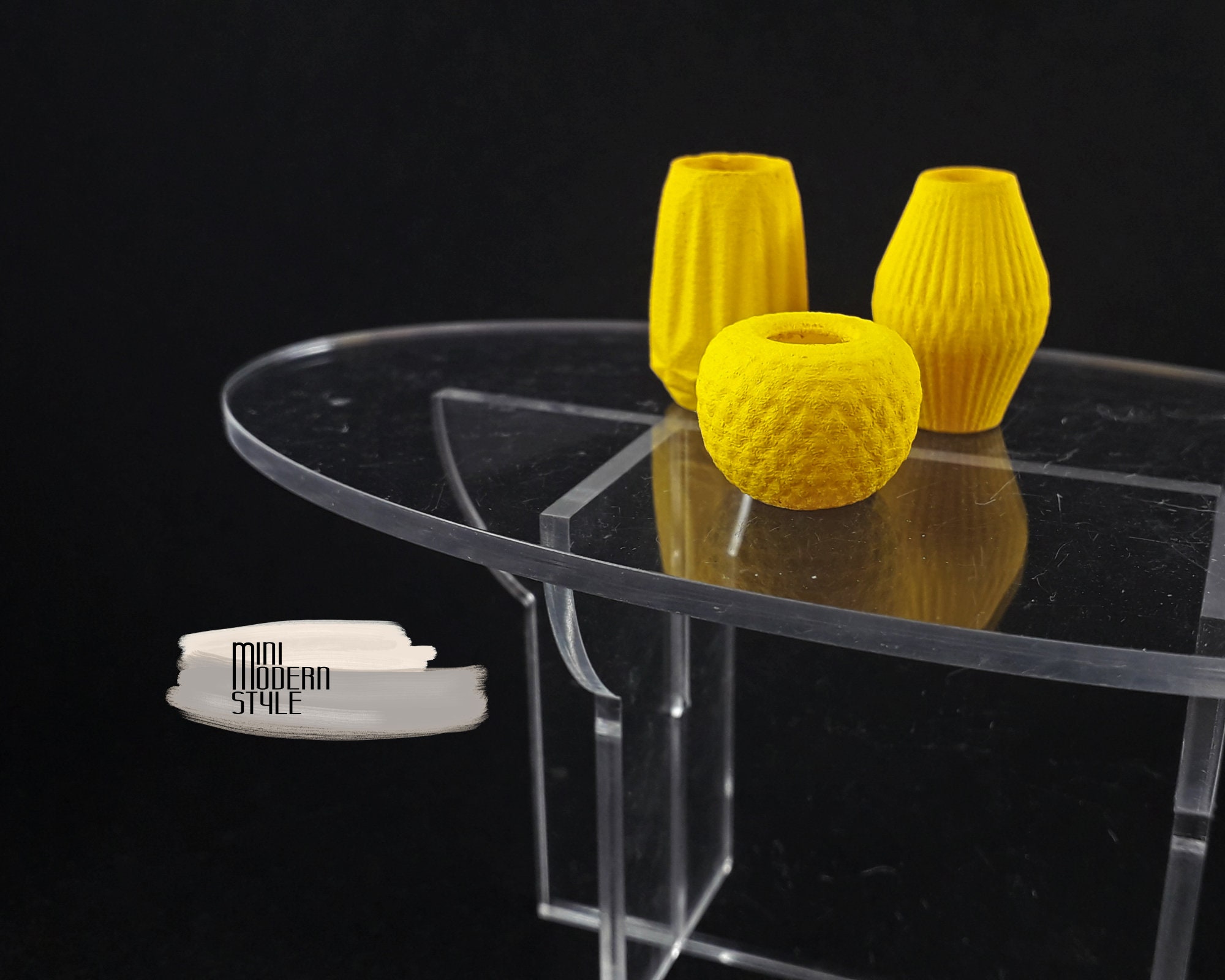 Oval Table in Plexiglass in Scale 1:12 for Doll Houses - Etsy