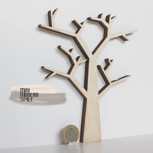 Modern Wooden Tree Library in 1:12 Scale for Dollshouse - Etsy