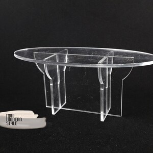 Oval Table in Plexiglass in Scale 1:12 for Doll Houses - Etsy