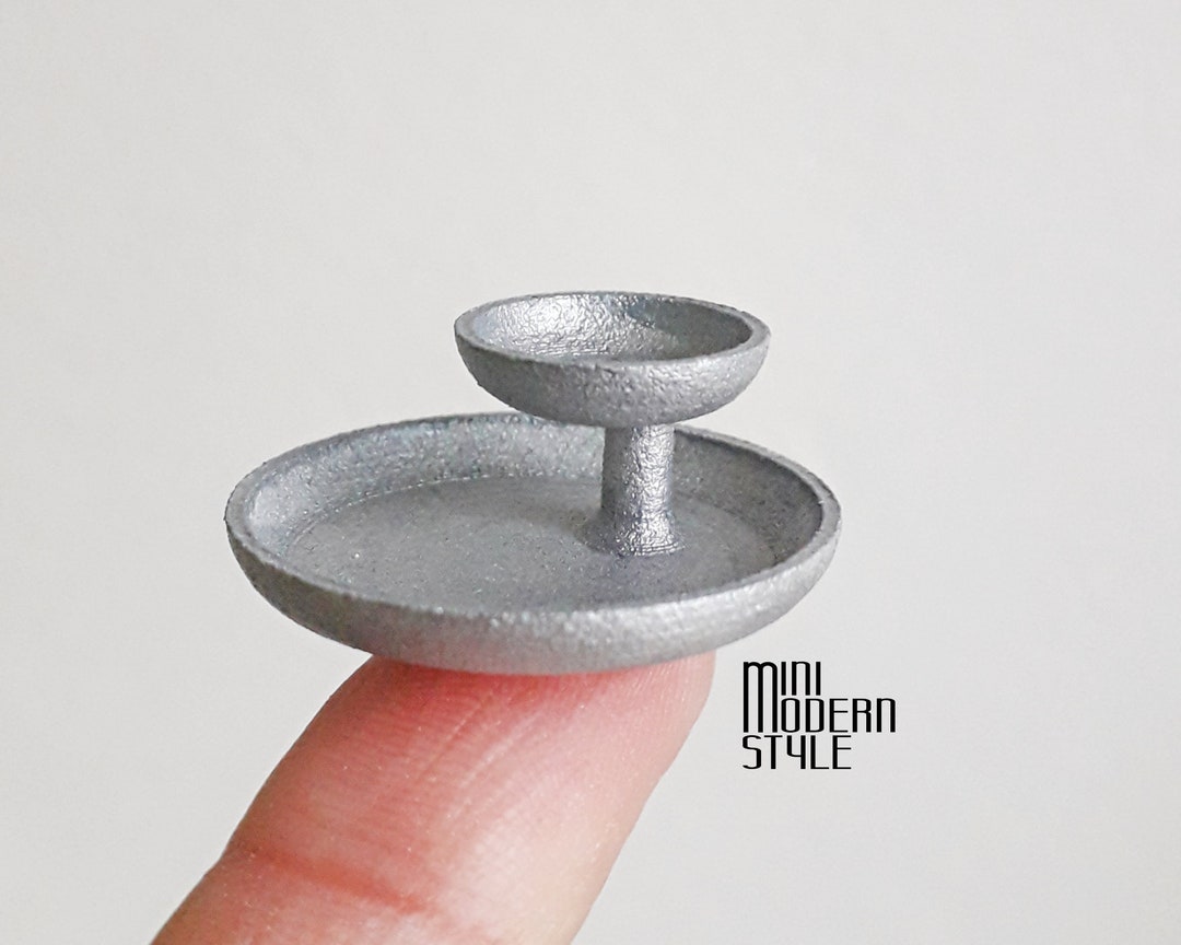 Paige Colorful Plastic Round Model Tray in 1:12 Scale for Dollhouses - Etsy