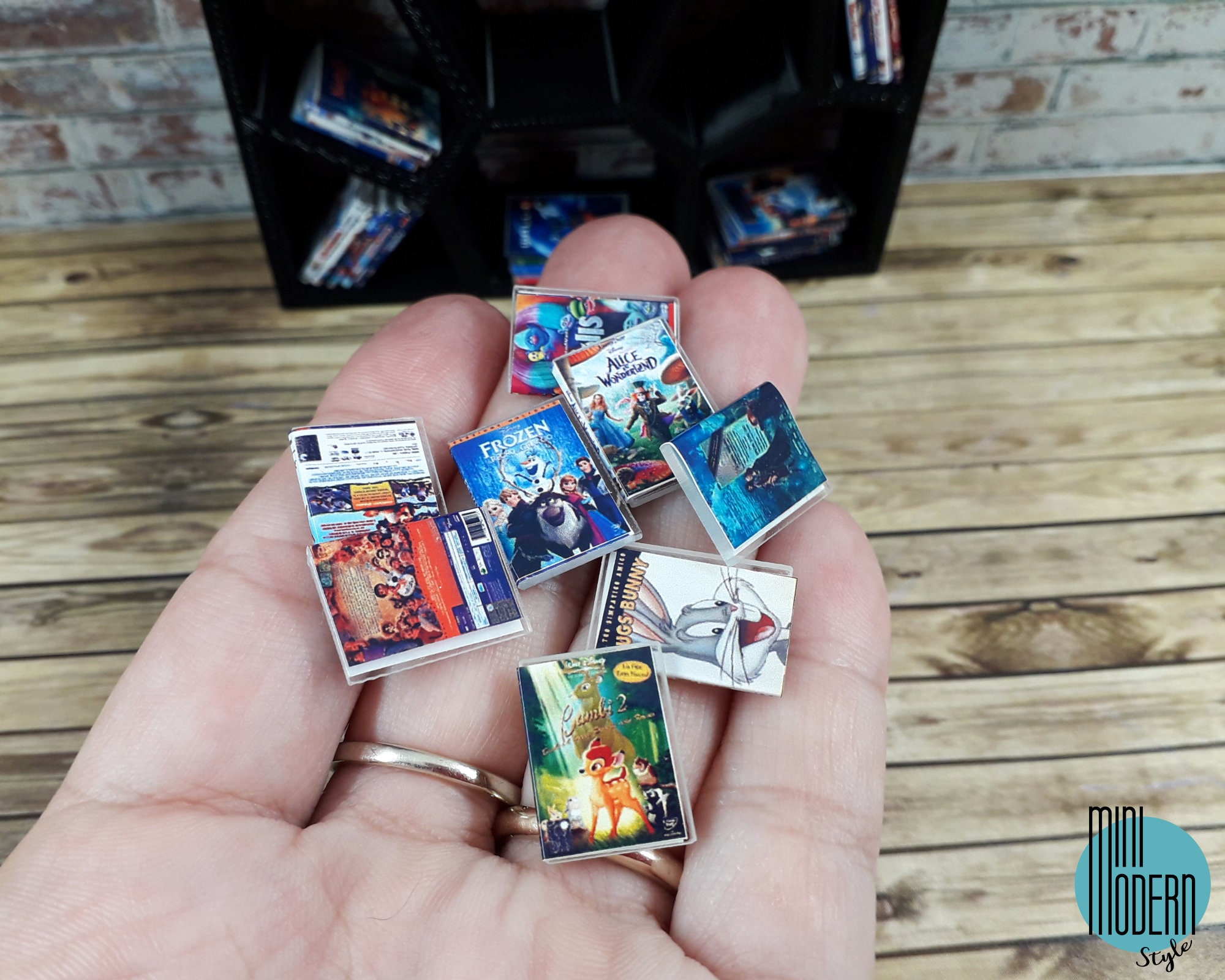 Mix 10 Miniature Dvd In 1 12 Scale For The Dollhouse Etsy