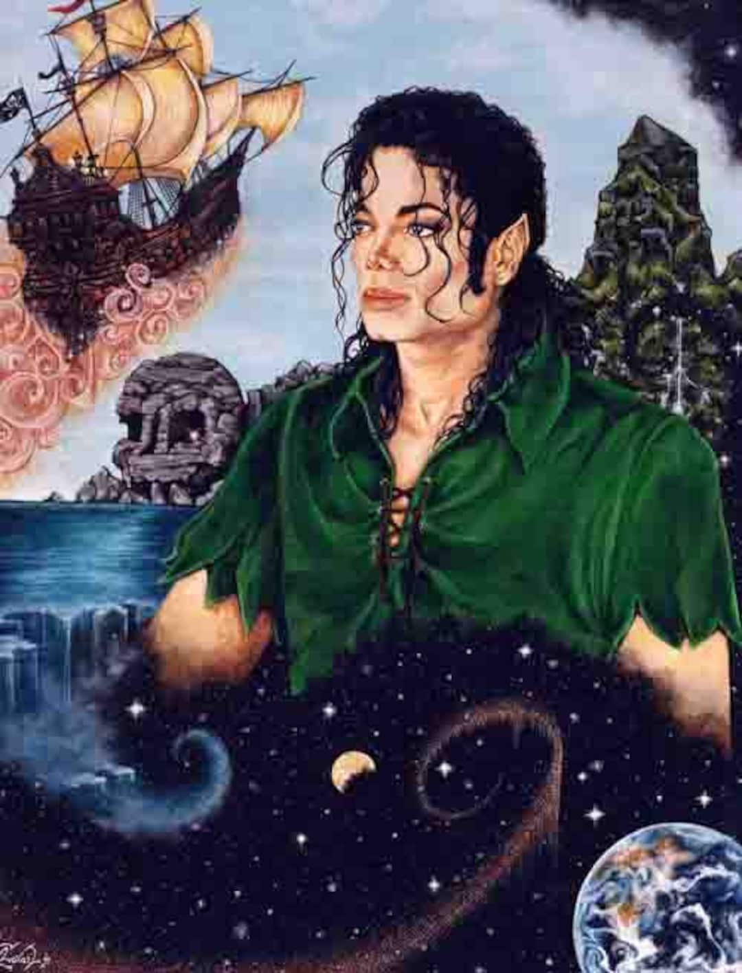 Michael Jackson PETER PAN Print on Deluxe Art Paper - Etsy