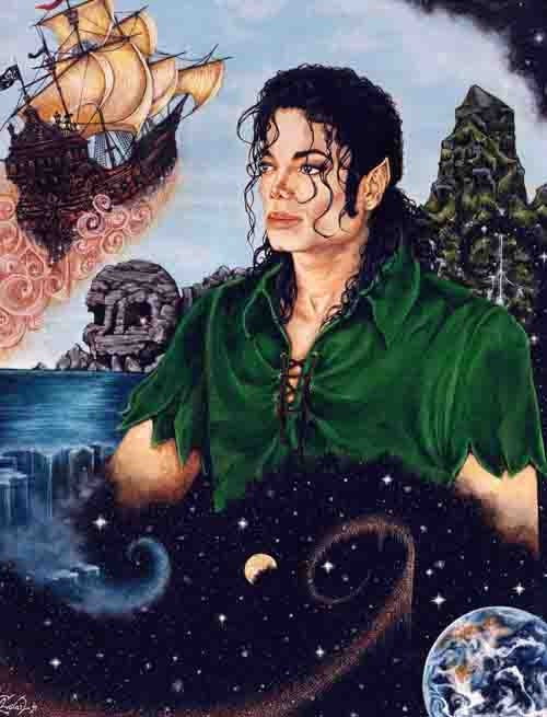 Michael Jackson PETER PAN Print on Deluxe Art Paper - Etsy