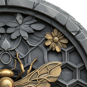 Beehive Design for 3d Laser Engraving With Height Map for Beekeeper ...