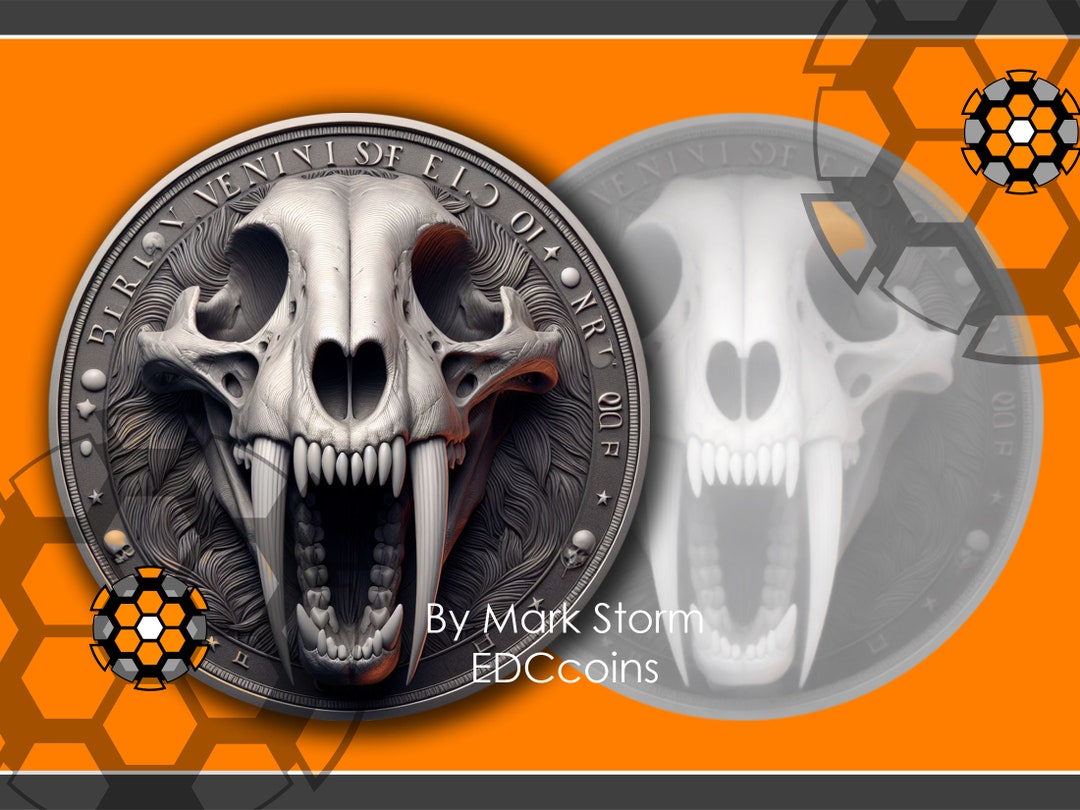 Sabertooth Skull Lightburn File for 3d Laser Engraving | Ice Age Fossil ...