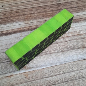 Green Roll Pattern Micarta Block for Knife Handle Scales Unique ...