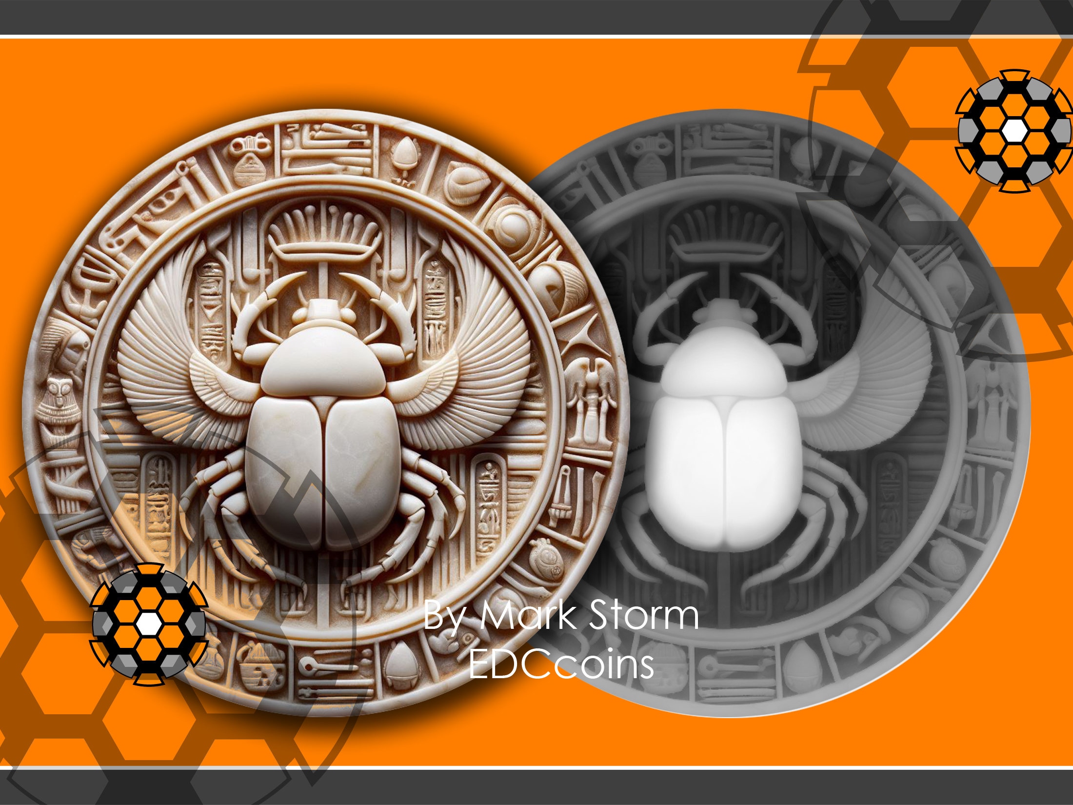 Heightmap Scarab Beetle Amulet for 3d Laser Engraving | Eternal Life ...