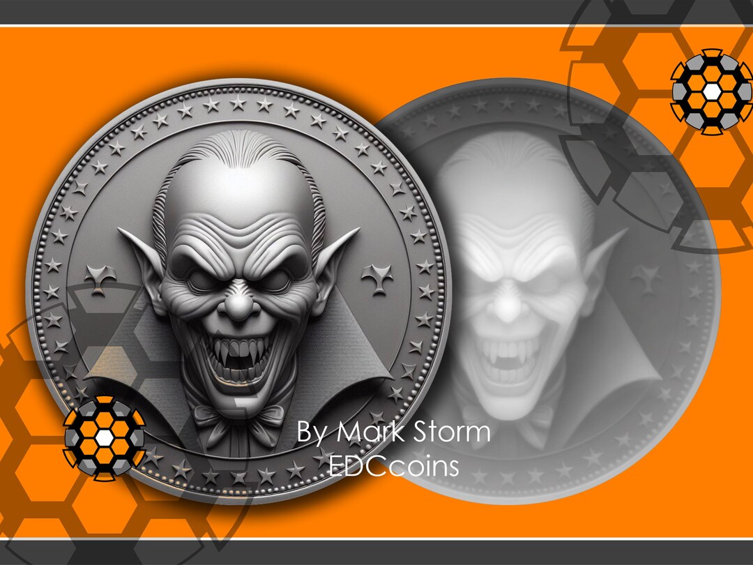 Height Map for 3d Fiber Laser Engraving | Digital Downloadable Coin ...