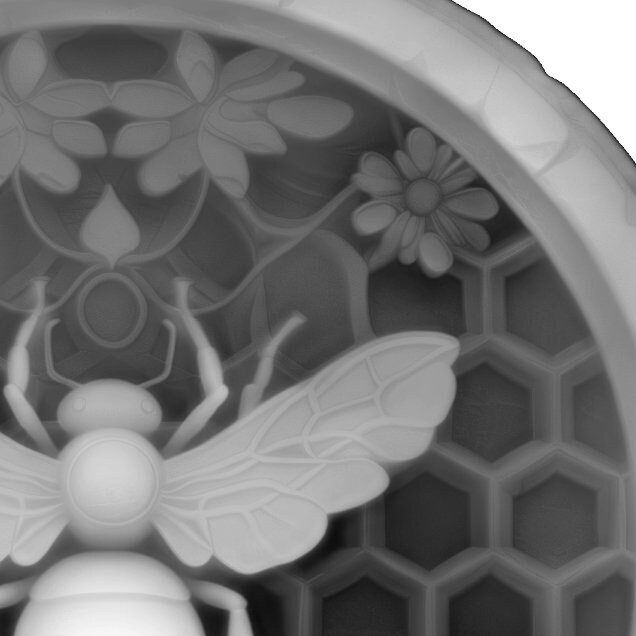 Beehive Design for 3d Laser Engraving With Height Map for Beekeeper ...