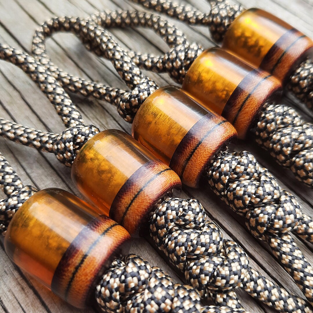 Ultem beehive Lanyard Bead on Knotted 550 Paracord Rare Single Line ...