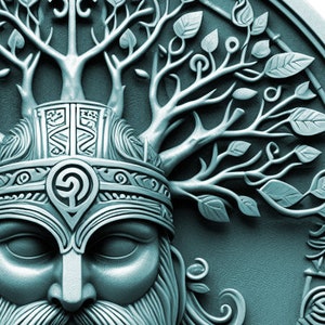 Digital Heightmap for 2.5D Fiber Laser Engraving | Viking Tree of Life ...