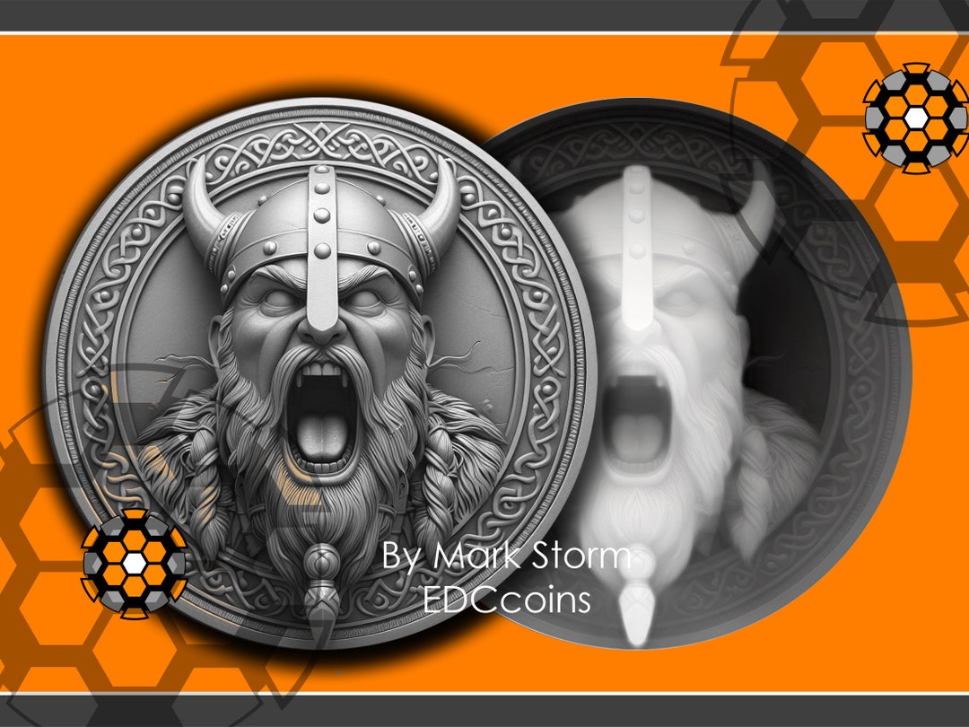 Lightburn Heightmap of a Screaming Viking | Deep 3d Laser Engraving ...