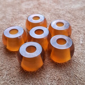 Original Ultem Lanyard Bead | High Polished Transparent Barrel-shaped ...