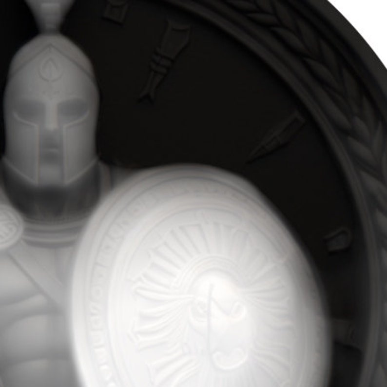 Lightburn Heightmap of a Roman Gladiator for 3d Laser Engraving ...