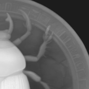 Scarab Beetle Coin Design for 3d Laser Engraving With Height Map ...