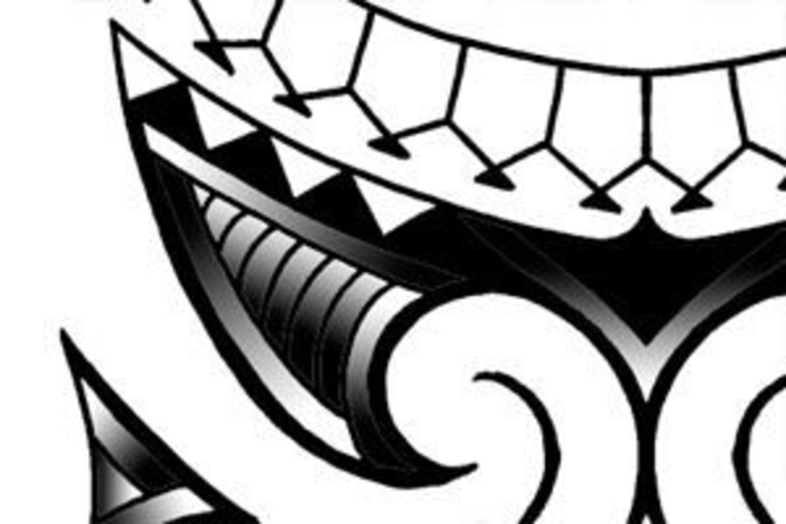 Polynesian Forearm Tattoo With Spearheads and Koru Curls, High Quality ...