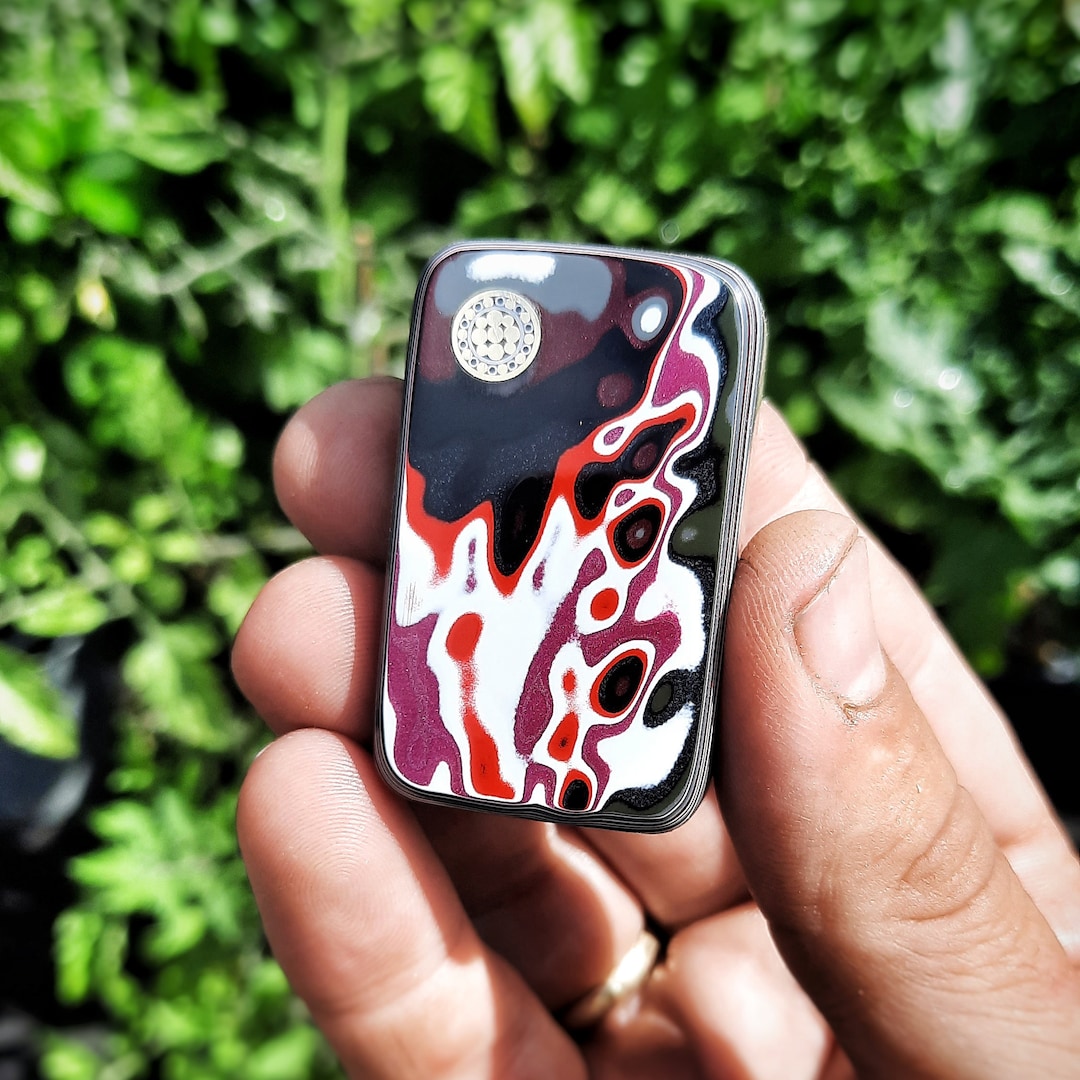 Fordite EDC Worry Stone With Beige/brown Bark Texture Back. Anti-stress ...