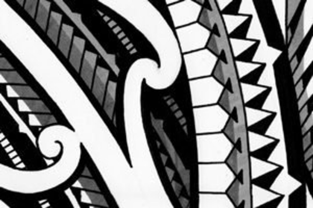 Versatile Shaded Tattoo in Tribal Polynesian Patterns and Shading. High ...